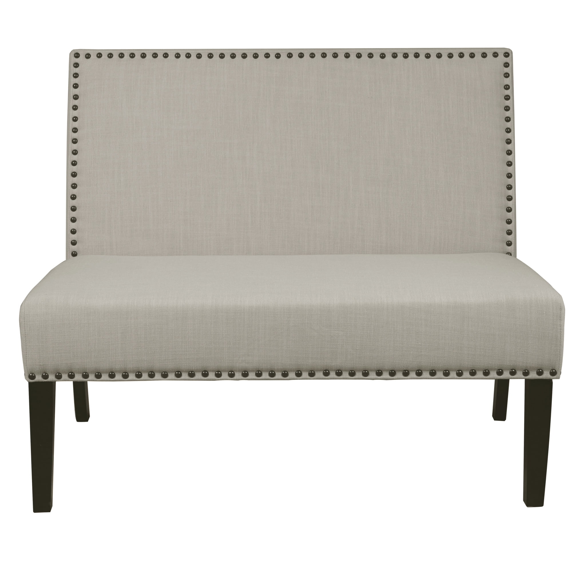 Home Meridian Banquette, Gray - Walmart.com - Walmart.com