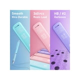 Four Candies Pastel Mechanical Pencil Set, 6PCS, 0.5mm 0.7mm 0.9mm ...