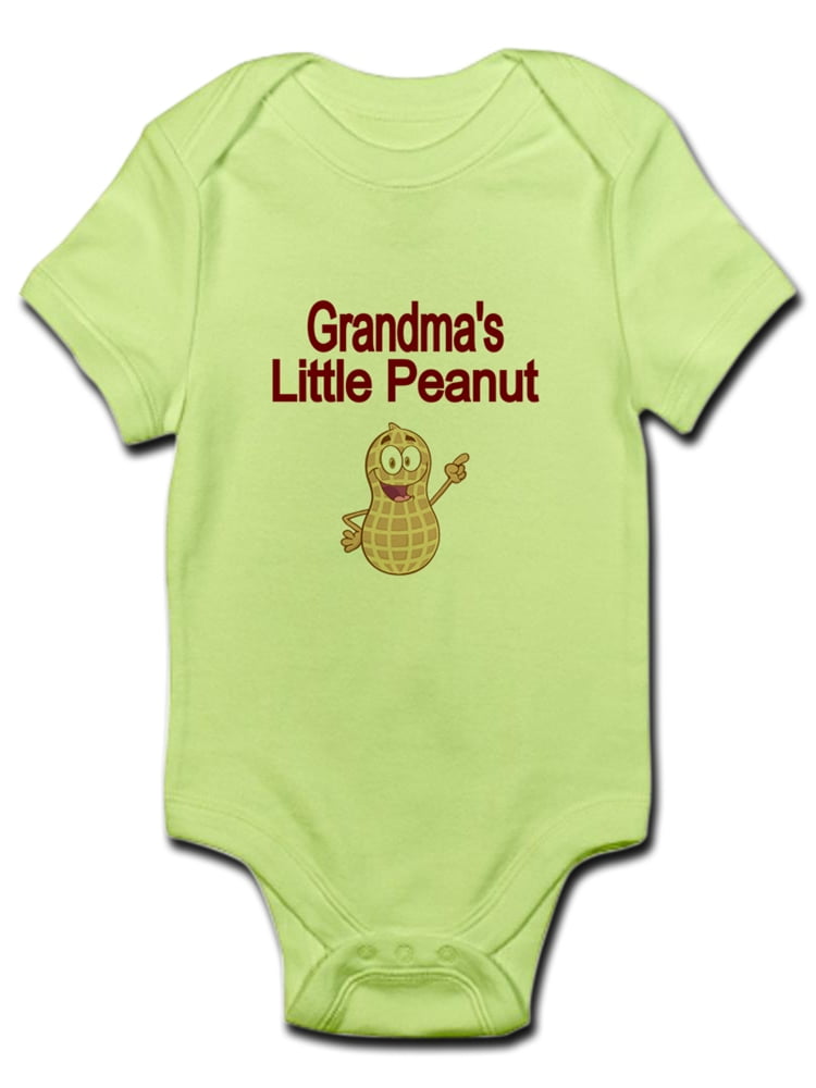 CafePress - Grandmas Little Peanut Body Suit - Baby Light Bodysuit ...