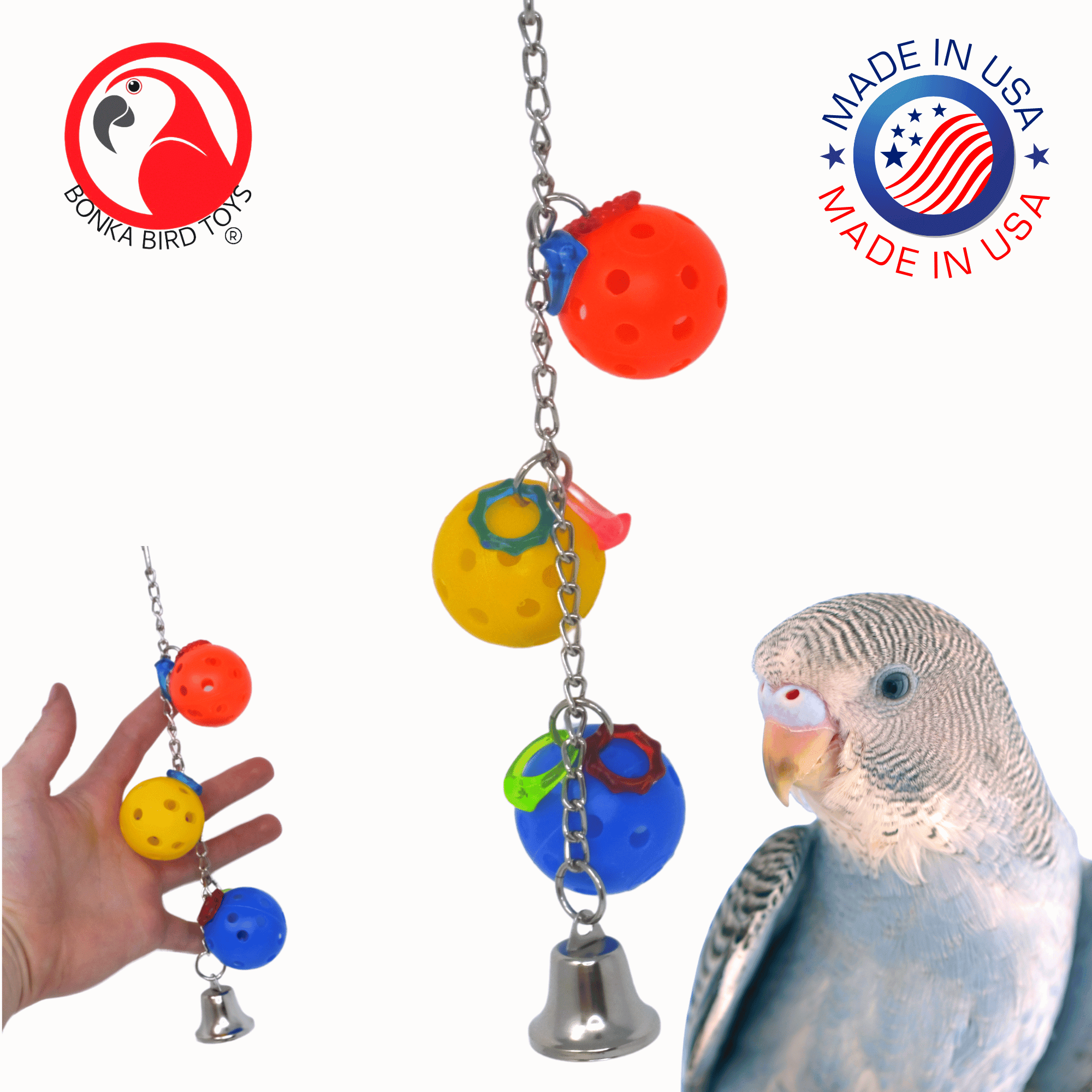 Bonka Bird Toys 1950 Jingle Balls - Walmart.com