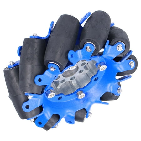 Gupbes 4in Omnidirectional Wheel SPCC Steel Shaft TPU Rubber Roller ...