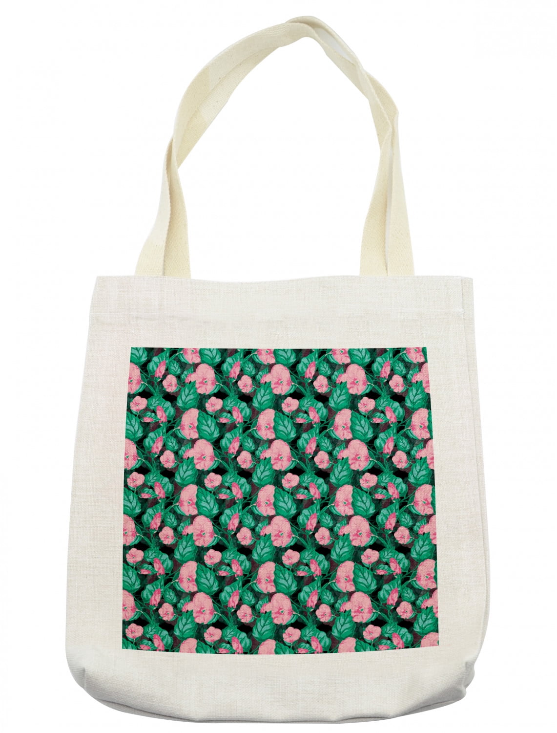Tropical Tote Bag, Exotic Arrangement of Foliage and Flower Composition ...