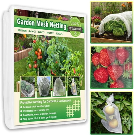 Ultra Fine Garden Mesh Netting Pest Barrier [Heavy Duty] Bird Netting ...