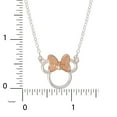 Disney Minnie Mouse Women's Two Tone Sterling Silver Minnie Pendant ...