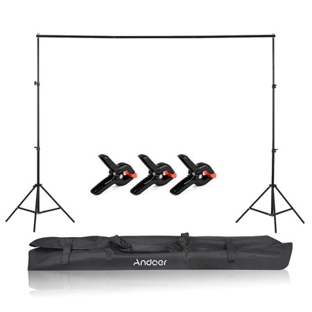 Andoer 2 * 2m/6.6 * 6.6ft Studio Backdrop Stand Bracket Aluminum Alloy ...