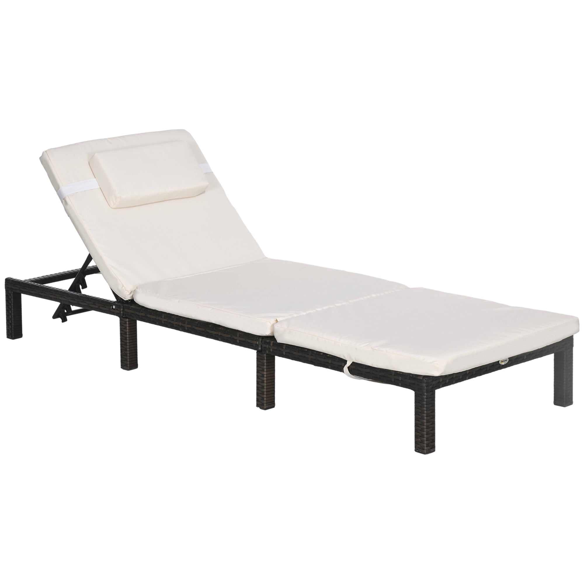 Click here for Outsunny Adjustable Outdoor Chaise Lounge With Rec... prices