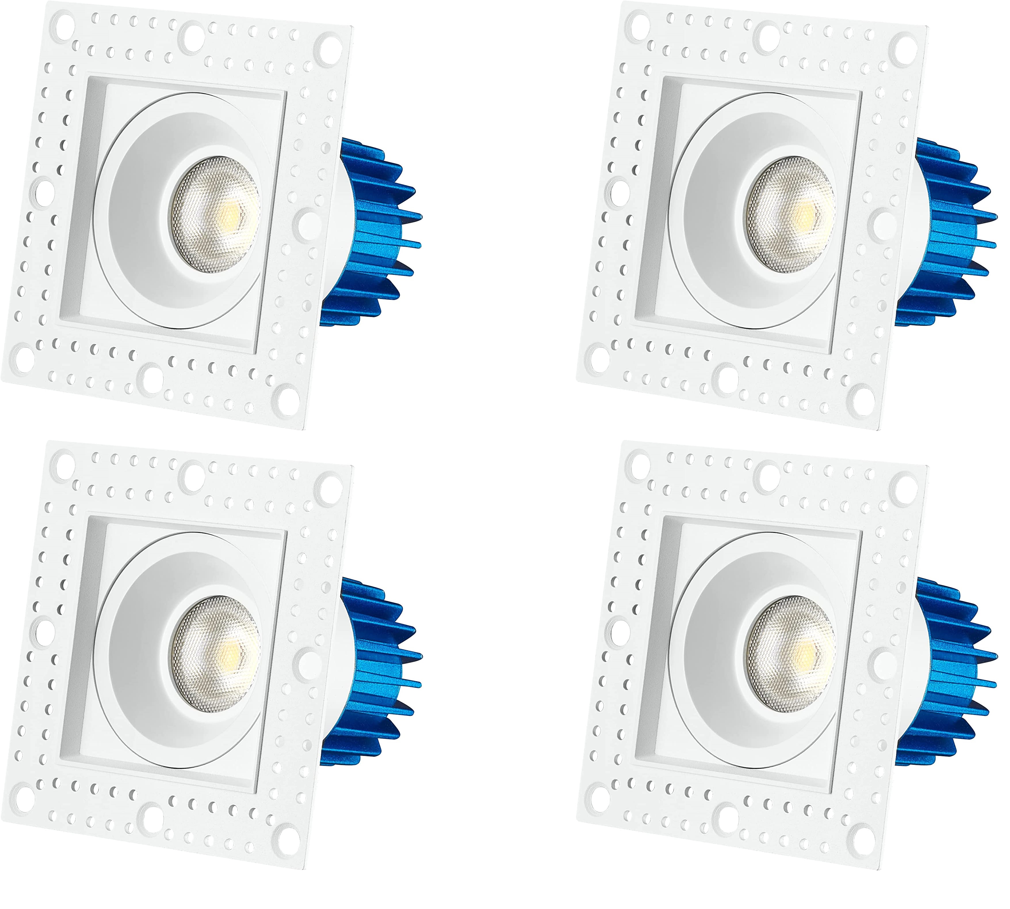 Rayhil 2.5" Trimless Square Recessed LED Downlight with Junction Box ...
