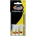 (3 pack) Tsunami Pompano Bucktail Jig Fishing Lure, White, 1/4 oz ...