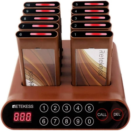 Bmatwk T116A Restaurant Pager,Social Distancing Buzzer,Low Battery ...