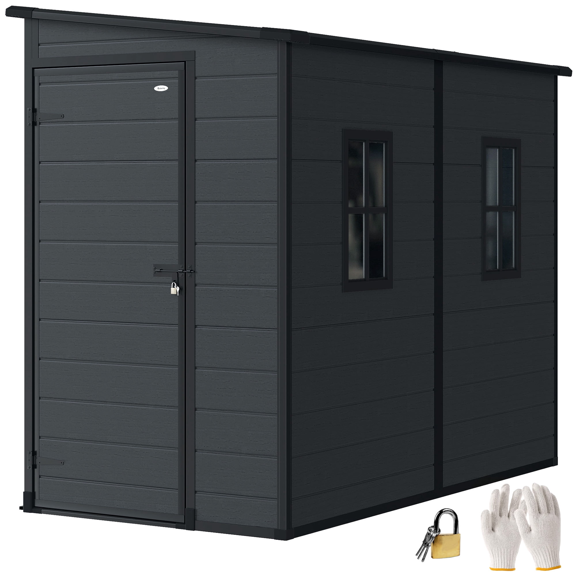 Click here for Outsunny 4.3 X 8 Outdoor Storage Shed With Lockabl... prices