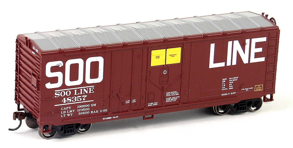Athearn 14503 HO Soo Line 40' Grain Box Car #48357 - Walmart.com