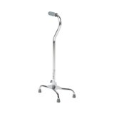McKesson Chrome Steel Large Base Quad Cane, Adjustable Height 29" to 37 ...