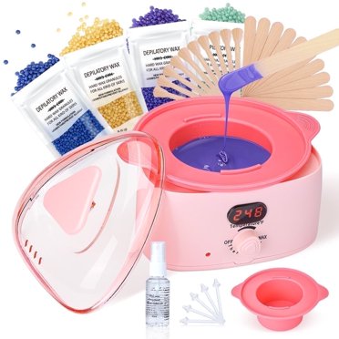 Waxfans Smart Waxing Kit,Auto Keep Warmth, One Button to Use, at Home ...