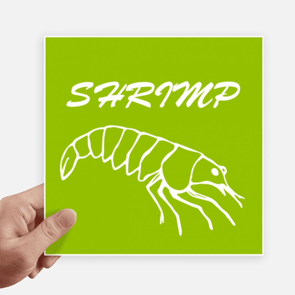 Shrimp Skin Swimng Marine Animals Sticker Tags Wall Picture Laptop ...