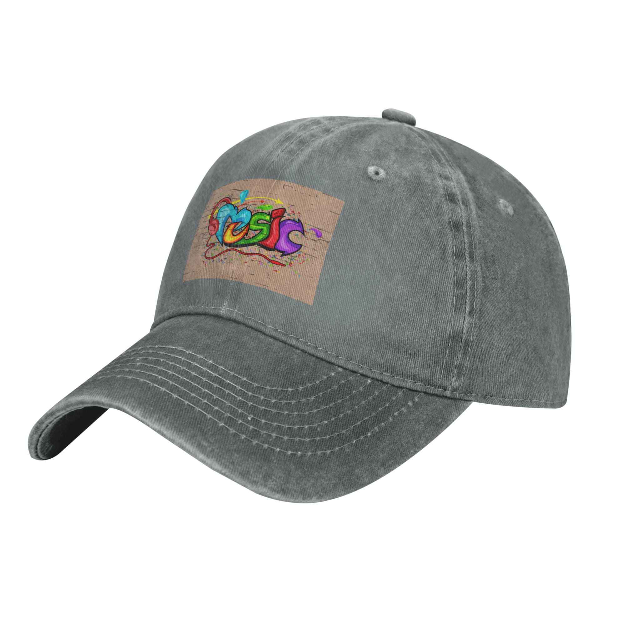 ZICANCN Mens Hats Unisex Baseball Caps-Graffiti Music Hats for Men ...