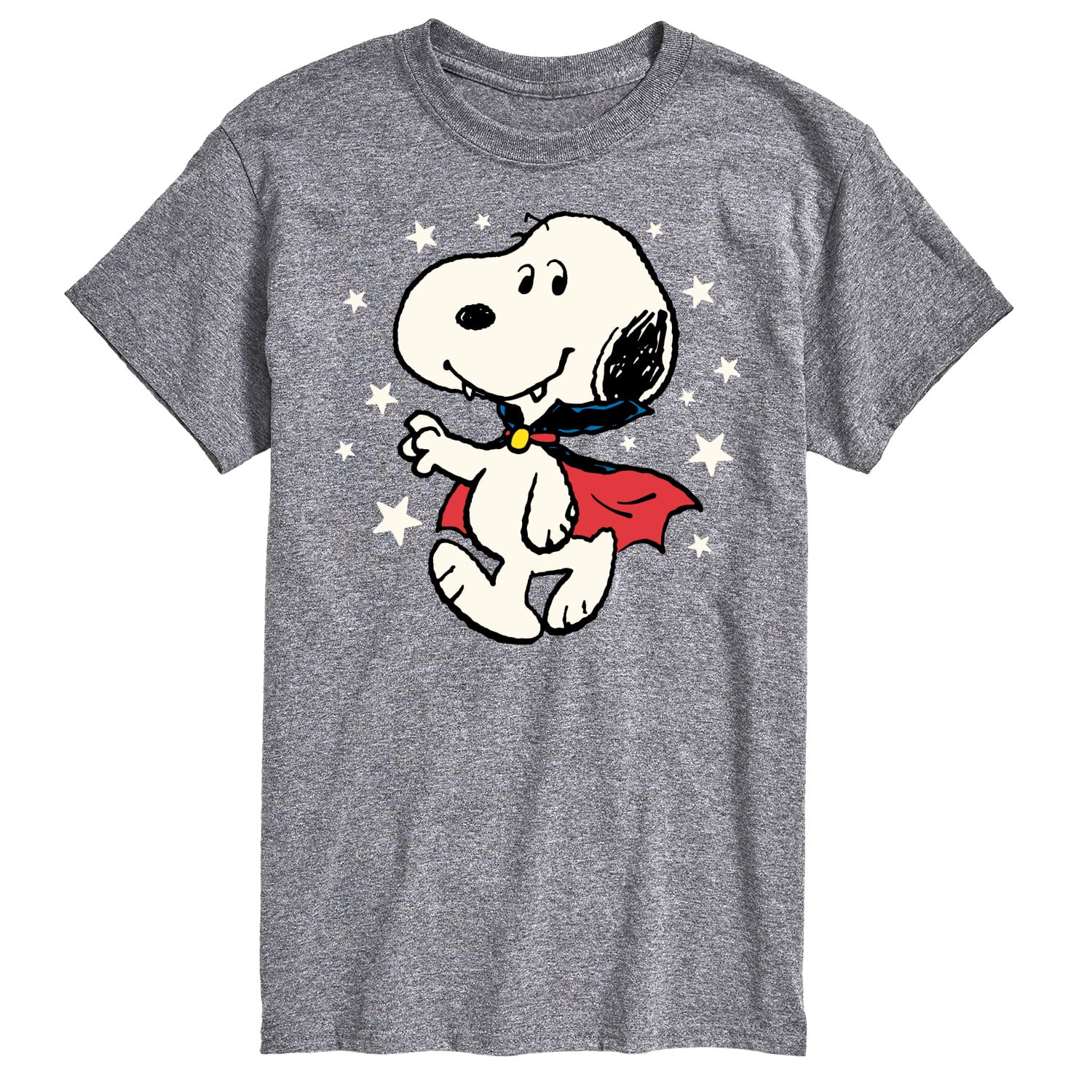 Peanuts - Snoopy Vampire Stars Glow In The Dark - Men's Short Sleeve ...