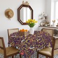 Botanical Birds Table Cloth Waterproof Tablecloths, Art Abstract Leaves ...