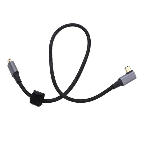 Cable tipo Cto tipo C, tipo C a derecho Cable de carga rápida en ángulo ...