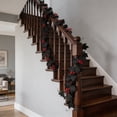 Artificial Maple Leaf & Mini Pumpkin Hanging Garland, Flexible Vine ...