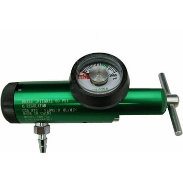Lightning X Mini Oxygen Regulator, CGA-870, 0-15lpm Flow Rate, w ...