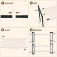 2-Tier Shoe Rack for Closet & Entryway, Stackable Shoe Organizer, Screw ...