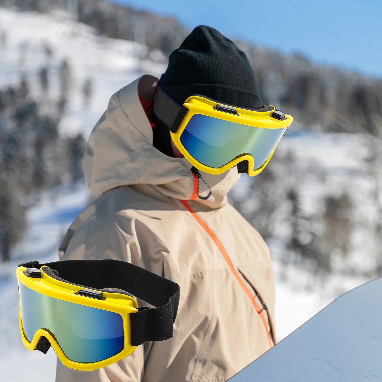 Click here for Topllc Double Layer Mountaineering Ski Goggles Out... prices