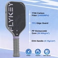 Pickleball Paddles T700 Carbon Fiber Paddle With A 16mm Shark Power ...