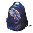 chaqlin Dark Purple Galaxy Sea Turtle Backpack for Teen Boys Large ...