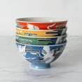 Authentic Japanese Rice Bowl Set 4 Piece Japanese Crane Design 4.5 Inch D Soup Bowls Minoware ...