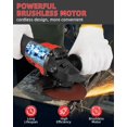 21v Cordless Power Angle Grinder Tool, 9500RPM Brushless Electric Metal ...