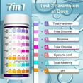 EASYTEST 7-Way Pool Test Strips, 300 Strips, Water Chemical Testing Kit ...