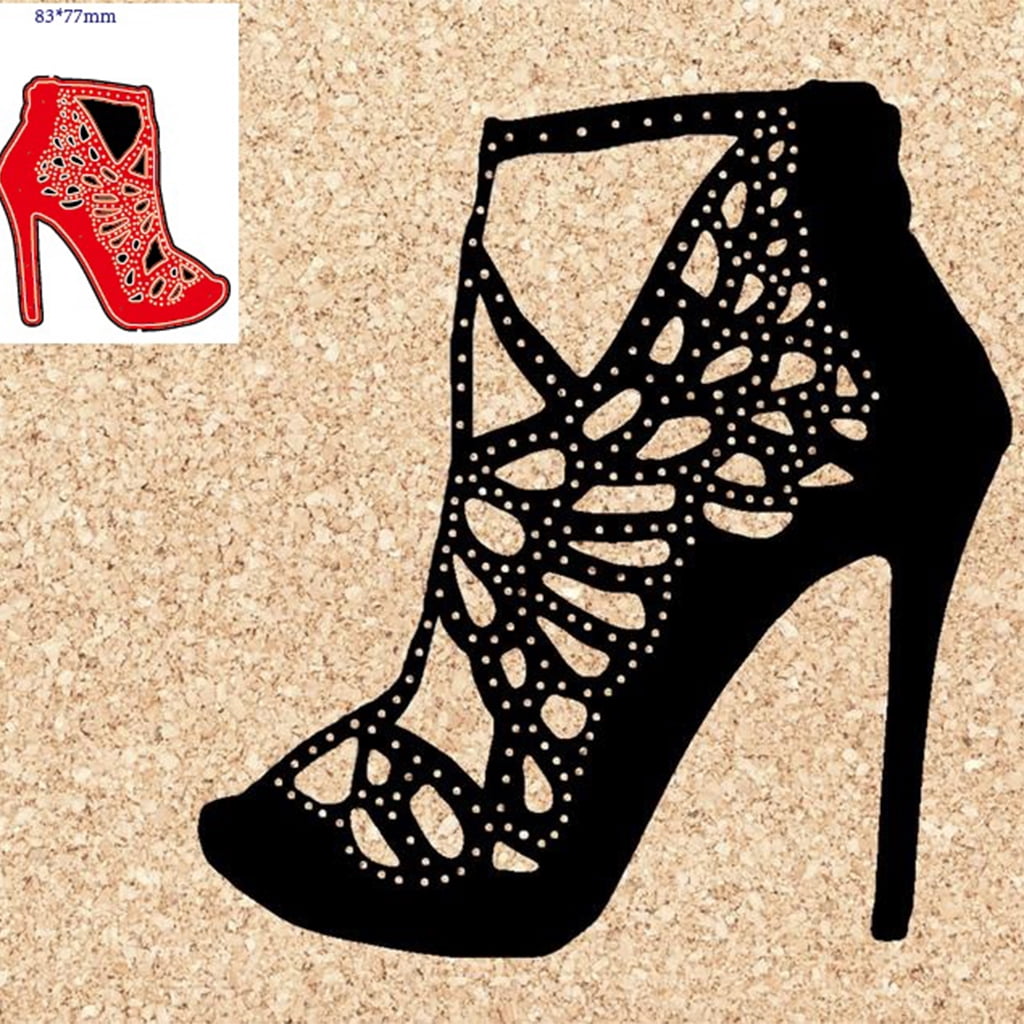 High Heel Shoe Cut Out Template