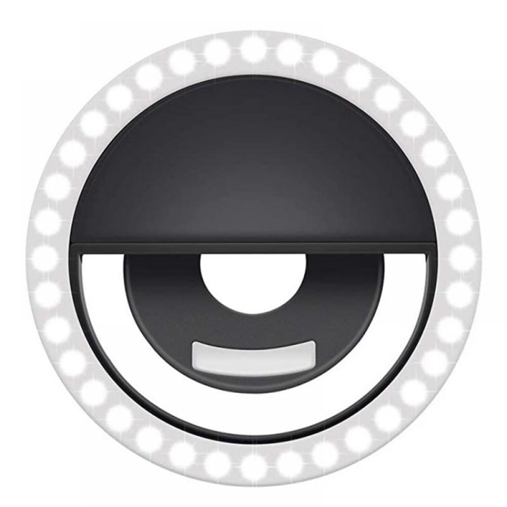 MAGAZINE Selfie Ring Light, 3 Light Modes Rechargeable Clip-on Phone ...