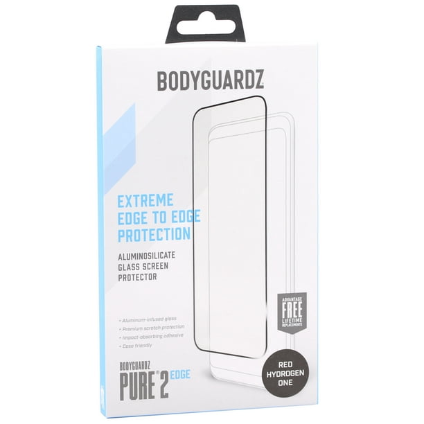 BodyGuardz Pure 2 Edge Glass Screen Protector For Red Hydrogen One ...