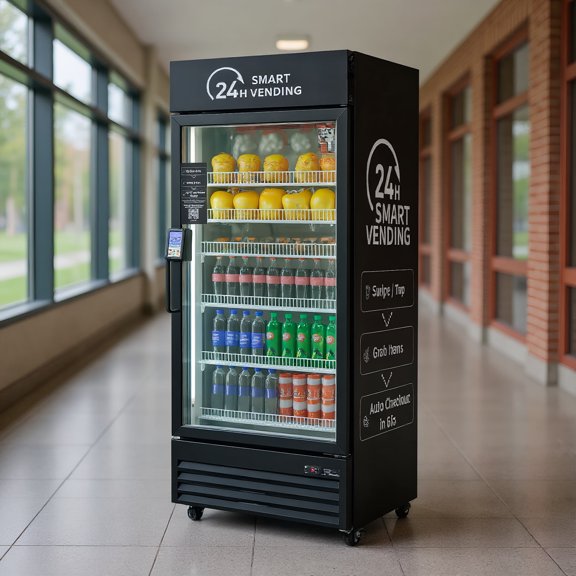 AI Smart Vending Machine 245-Capacity w/ Contactless Payment for Office ...