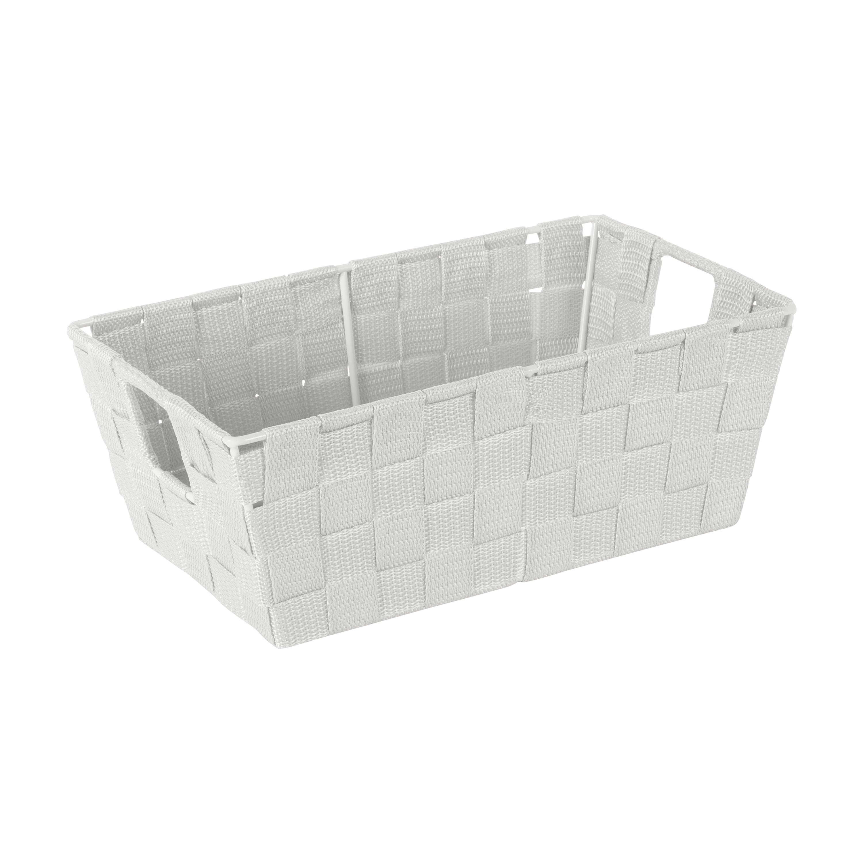 Simplify Small Woven Shelf Storage Basket in Heather Grey - Walmart.com