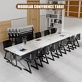 Conference Room Table on Wheels 4 PACK Folding Modern Mobile Conference ...