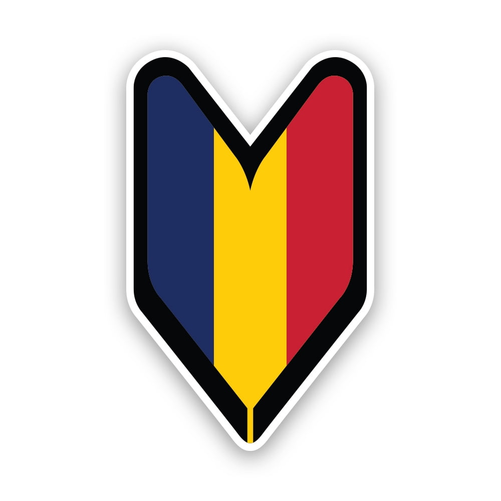 Chadian Driver Badge Sticker Decal - Self Adhesive Vinyl - Weatherproof ...