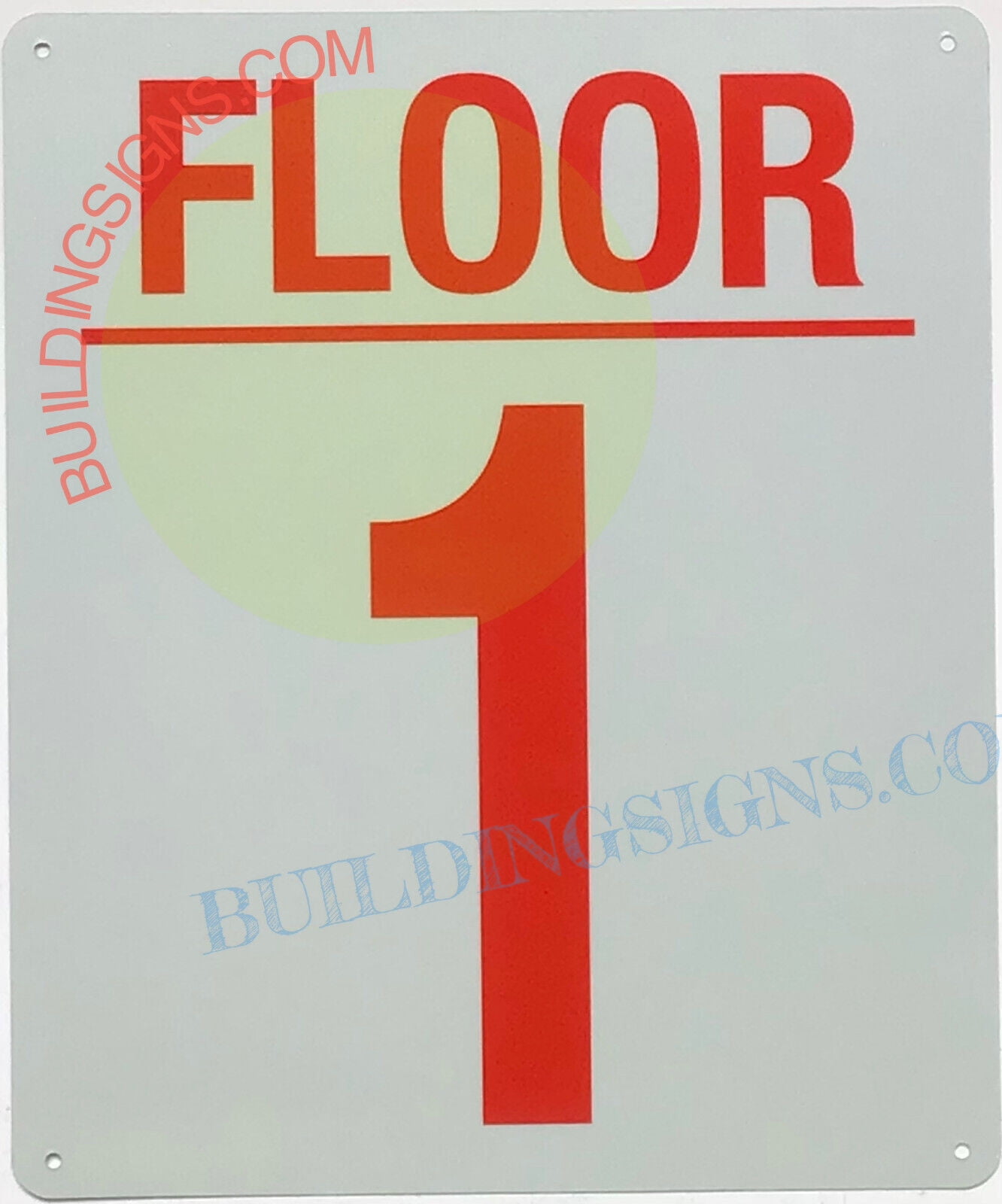1 FLOOR SIGN (10x12,White,Aluminum) -ref21022 - Walmart.com