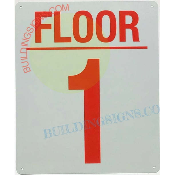 1 FLOOR SIGN (10x12,White,Aluminum) -ref21022 - Walmart.com