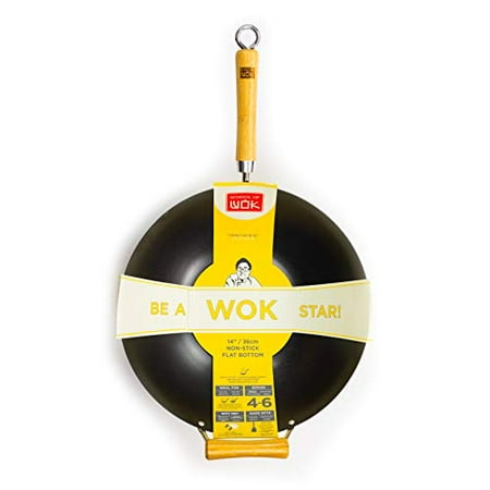 School of Wok - 1436cm Non-stick carbon Steel Wok | Walmart Canada