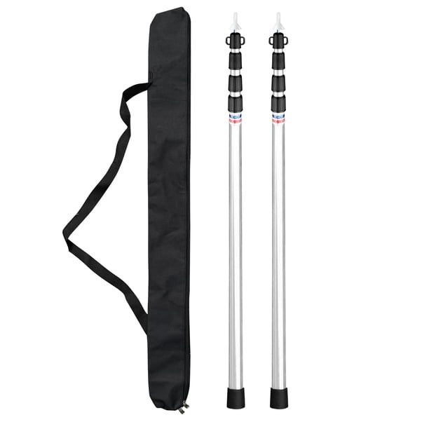 Telescoping Tarp Poles Adjustable Camping Tent Poles Portable ...