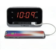 Timex Audio T231GRY2 AM/FM Dual Alarm Clock Radio with Digital Tuning ...