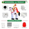 6FT Christmas Inflatable Saint Nicholas on Horse - Sinterklaas Riding ...