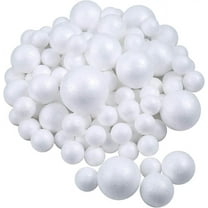 100 Assorted Styrofoam Balls in Large and Small Sizes for DIY Art Craft ...