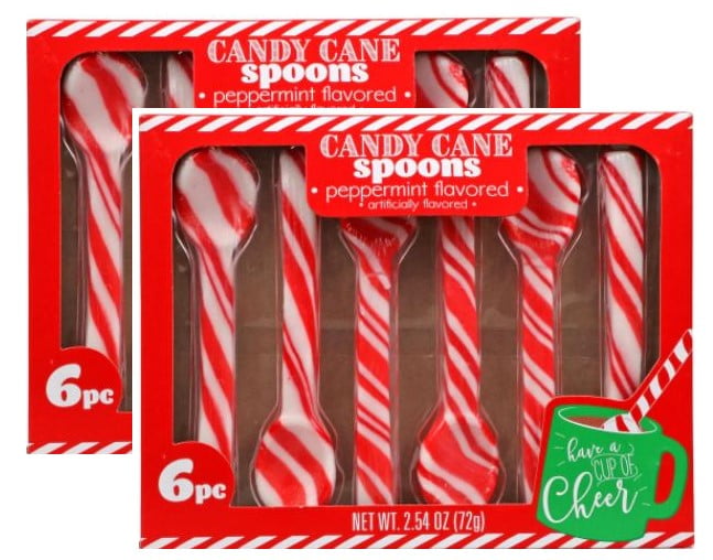 2 Pack 6 Count Peppermint Spoon - Walmart.com