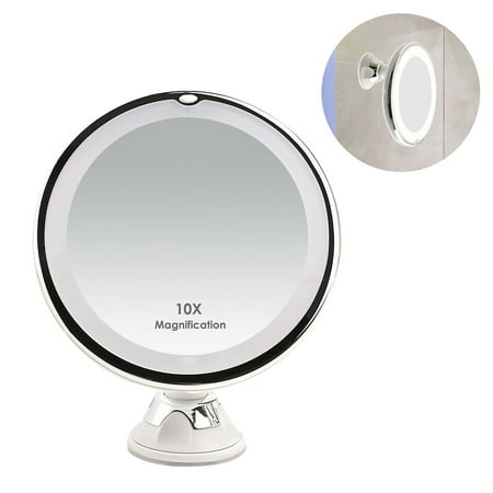 New Version 10X Magnifying Makeup Mirror with Lights, Intelligent ...