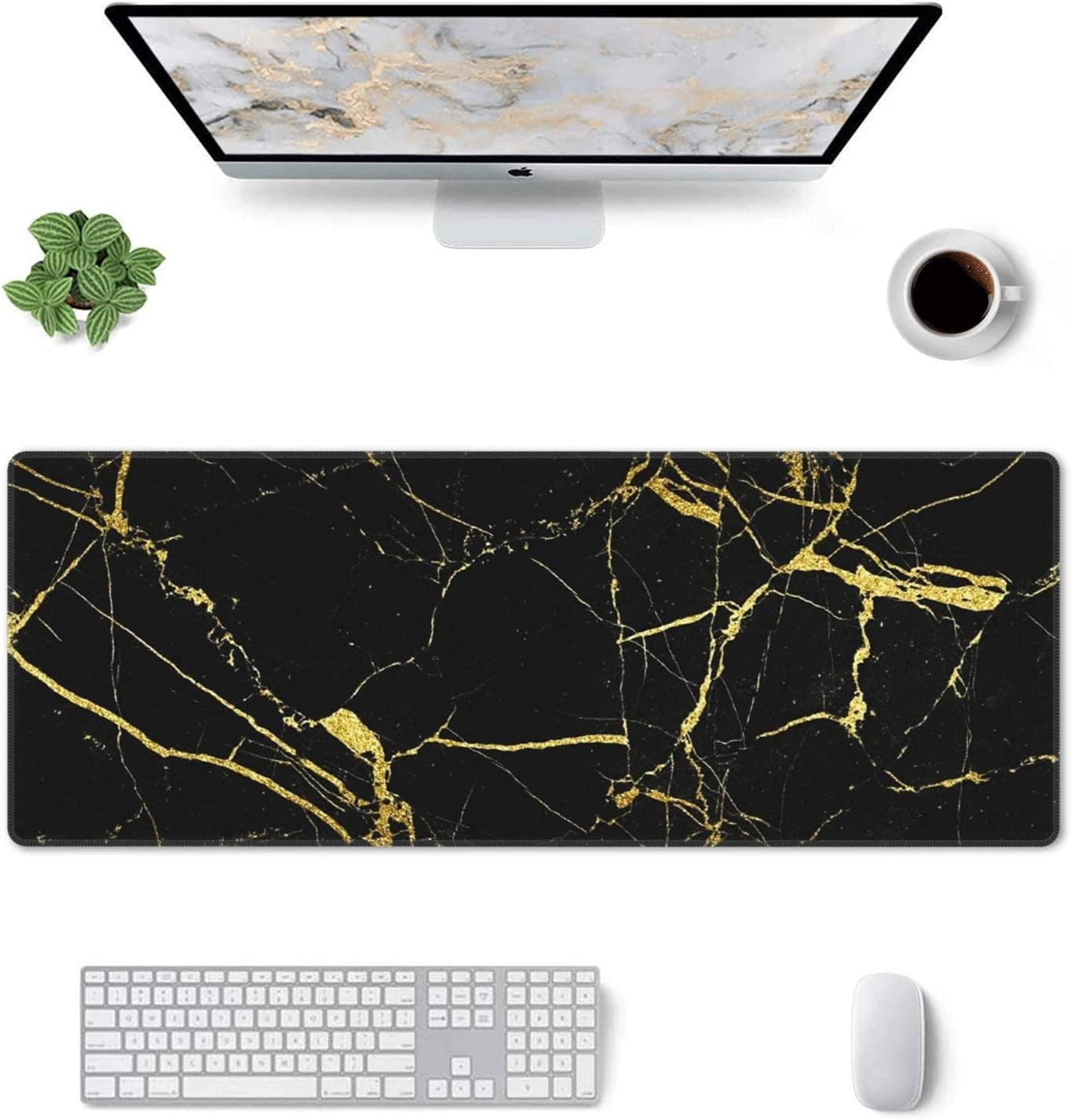 Large Mouse Pad Gaming with Stitched Edges, Extra Big Mousepad Non-Slip ...