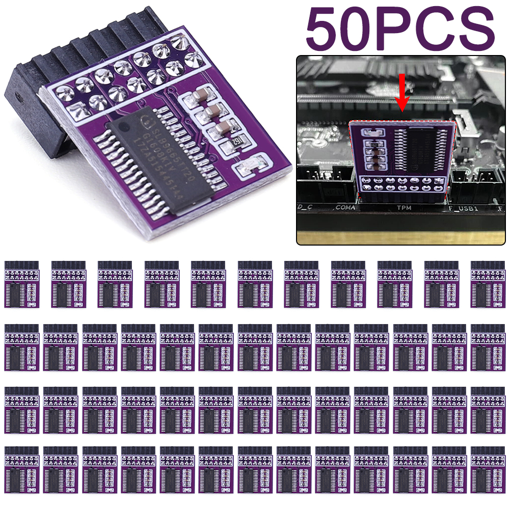 Tarjeta remota cifrado 14 pines interfaz LPC GC-TPM2.0 Mini para prueba ...