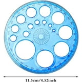 Cxui Protractor, 360-Degree Transparent Protractor for Math, Geometry ...